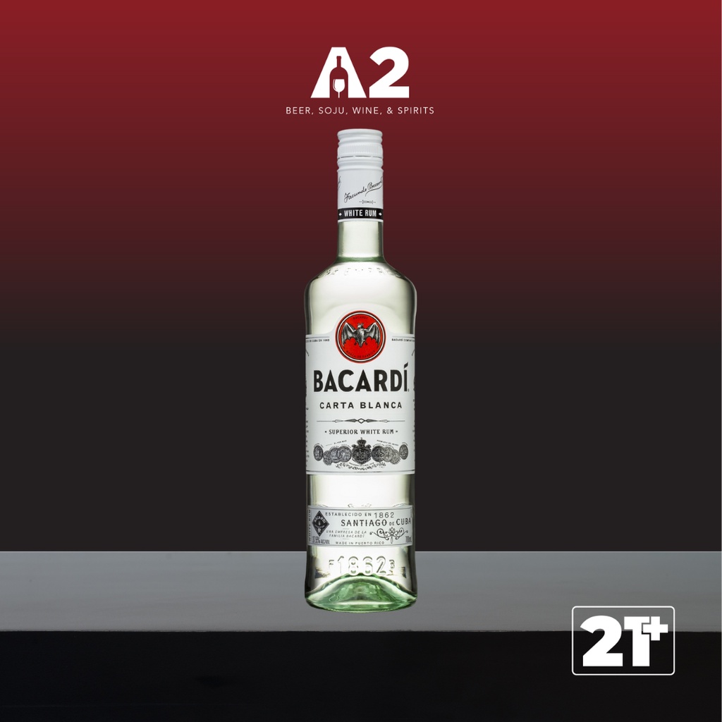 Jual Bacardi Carta Blanca Light Rum 750 ml | Shopee Indonesia