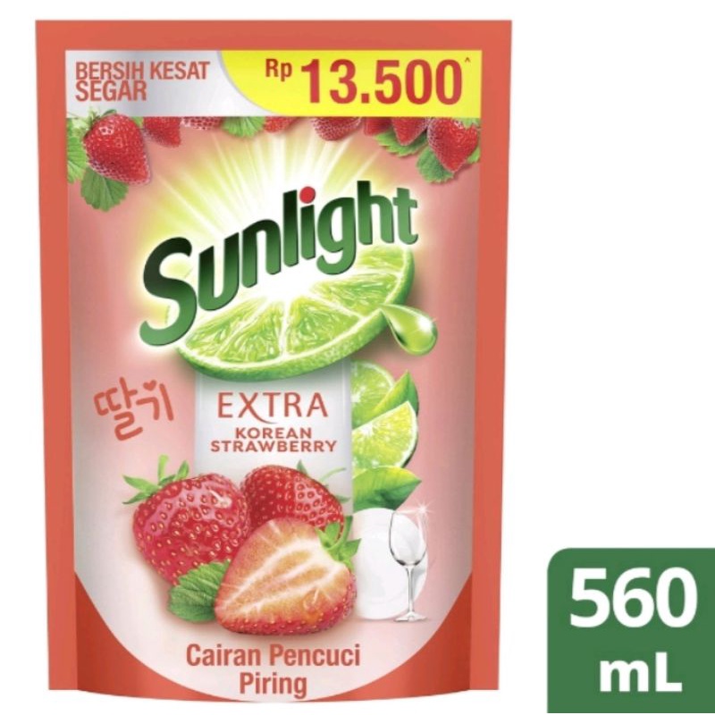 Jual Sunlight Cairan Pencuci Piring Strawberry 560ml | Shopee Indonesia