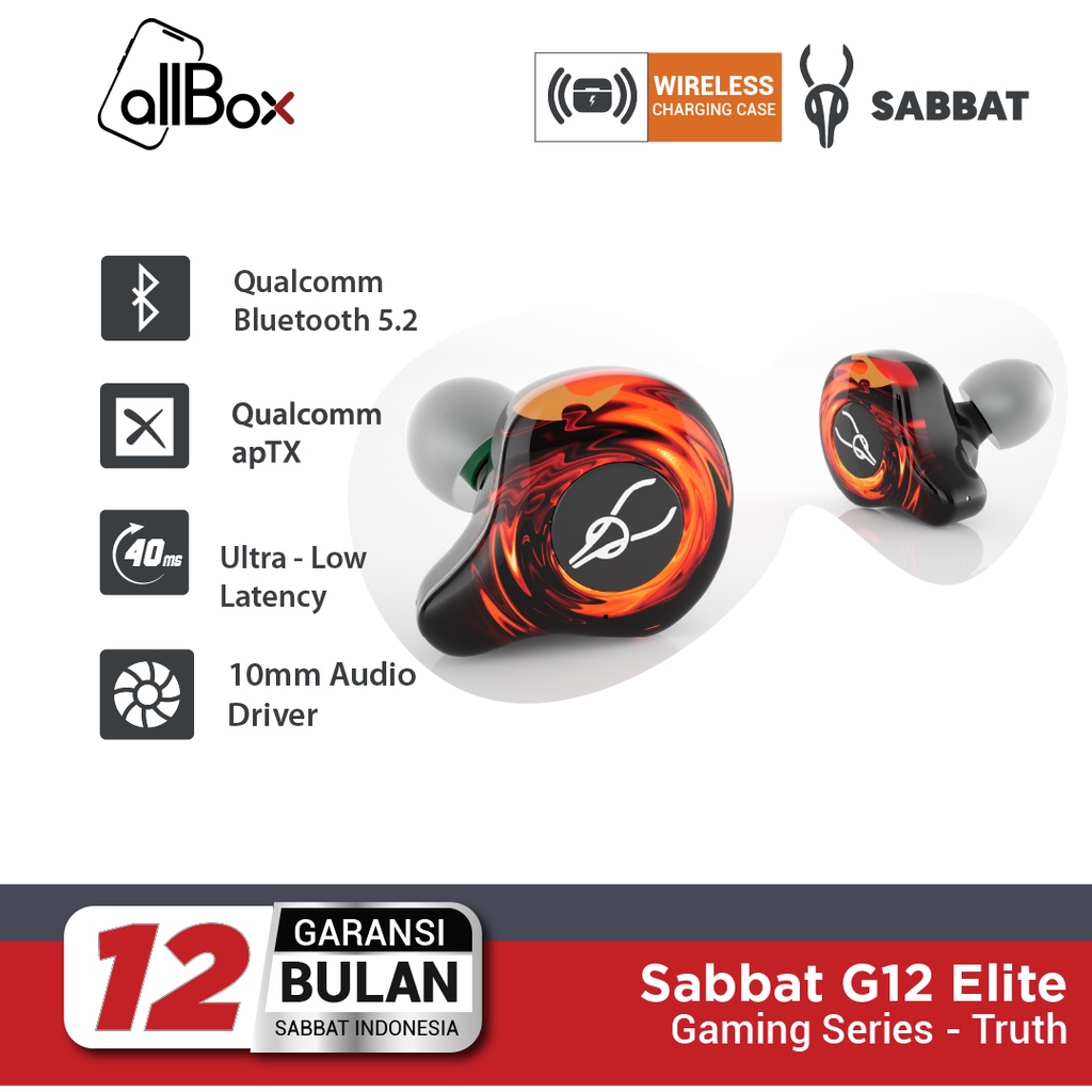 Jual True Wireless Earbuds GAMING TWS Sabbat G12 Elite - Truth | Shopee Indonesia