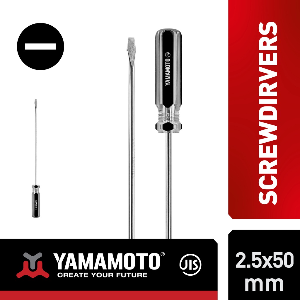 Jual YAMAMOTO JIS Obeng Hitam Transparan Negatif / In Line Screwdriver ...