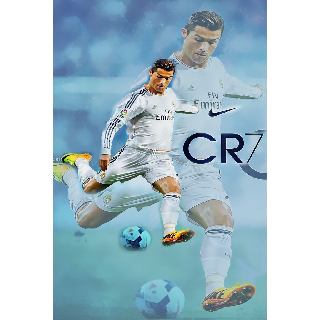 Jual Poster Bola / Poster Cristiano Ronaldo /Poster CR7 / Hiasan ...