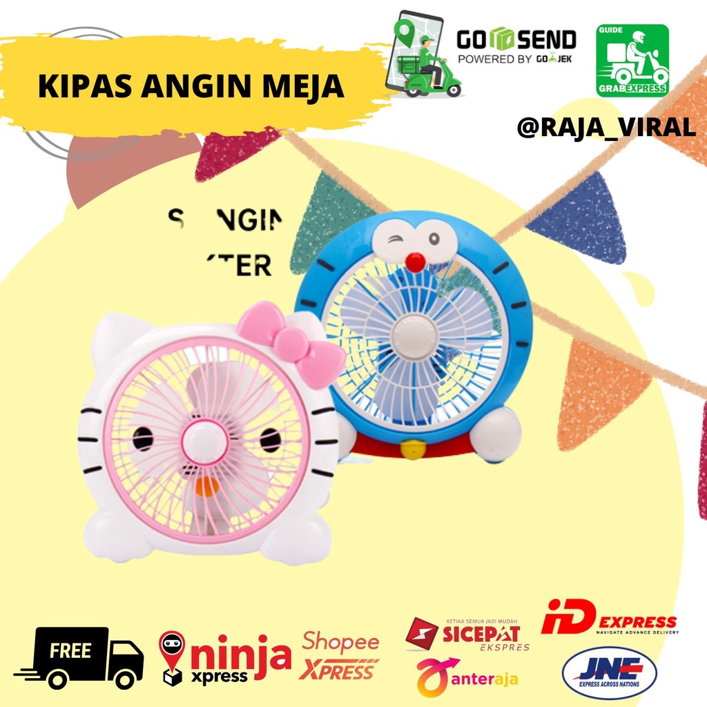 Jual kipas angin duduk karakter / kipas meja karakter | Shopee Indonesia