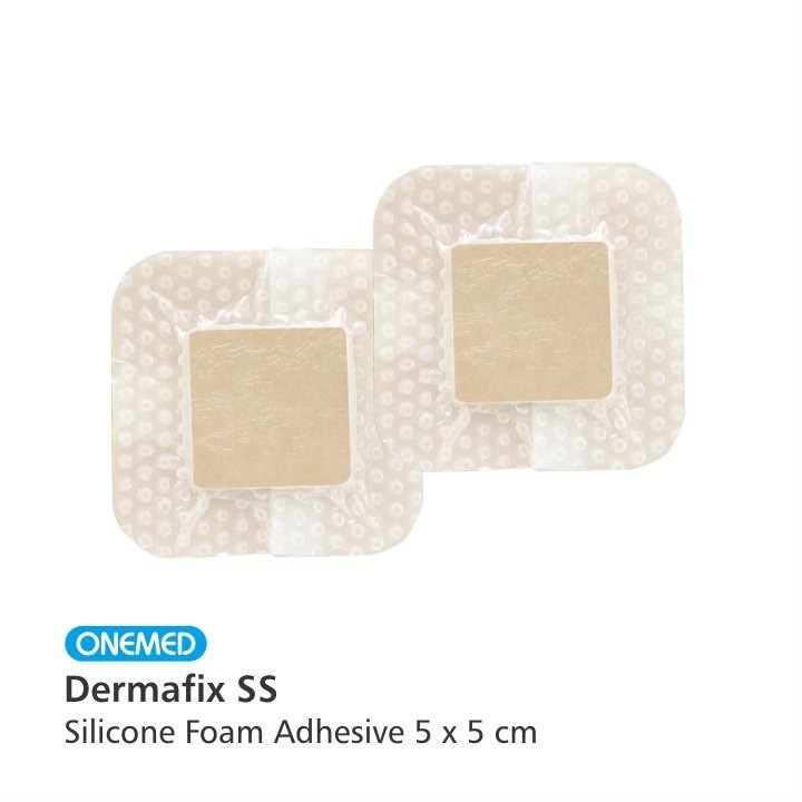 Jual Dermafix Silicone Foam Super Sorb Dressing Adhesive 5x5cm SD ...
