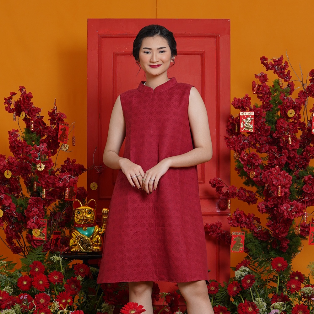 Jual NONA RARA - Jessi CNY Dobi D0382, Baju Batik Kasual Modern ...