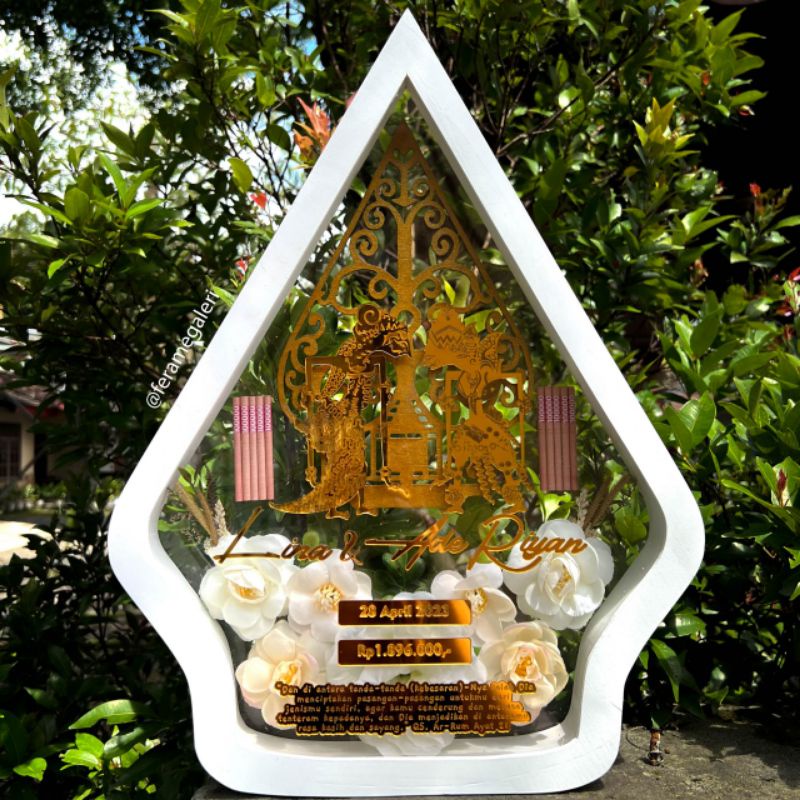 Jual Mahar Pernikahan Wayang Gunungan/Mahar Pernikahan Bingkai Mahar Wayang Seserahan Gunungan ...