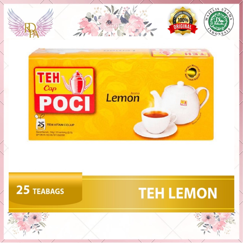 Jual Teh Celup Cap Poci Rasa Lemon 25 Bags. Teh Poci Lemon Tea 25s ...