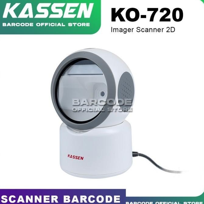 Jual 2D BARCODE SCANNER KASSEN KO-720 White KO720 Putih KO-720W USB ...