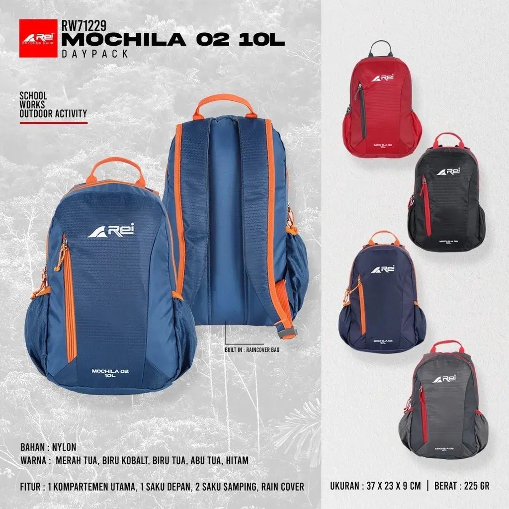 Jual Mochila 02 10L Tas Ransel Arei Outdoorgear Backpack Rei | Shopee ...