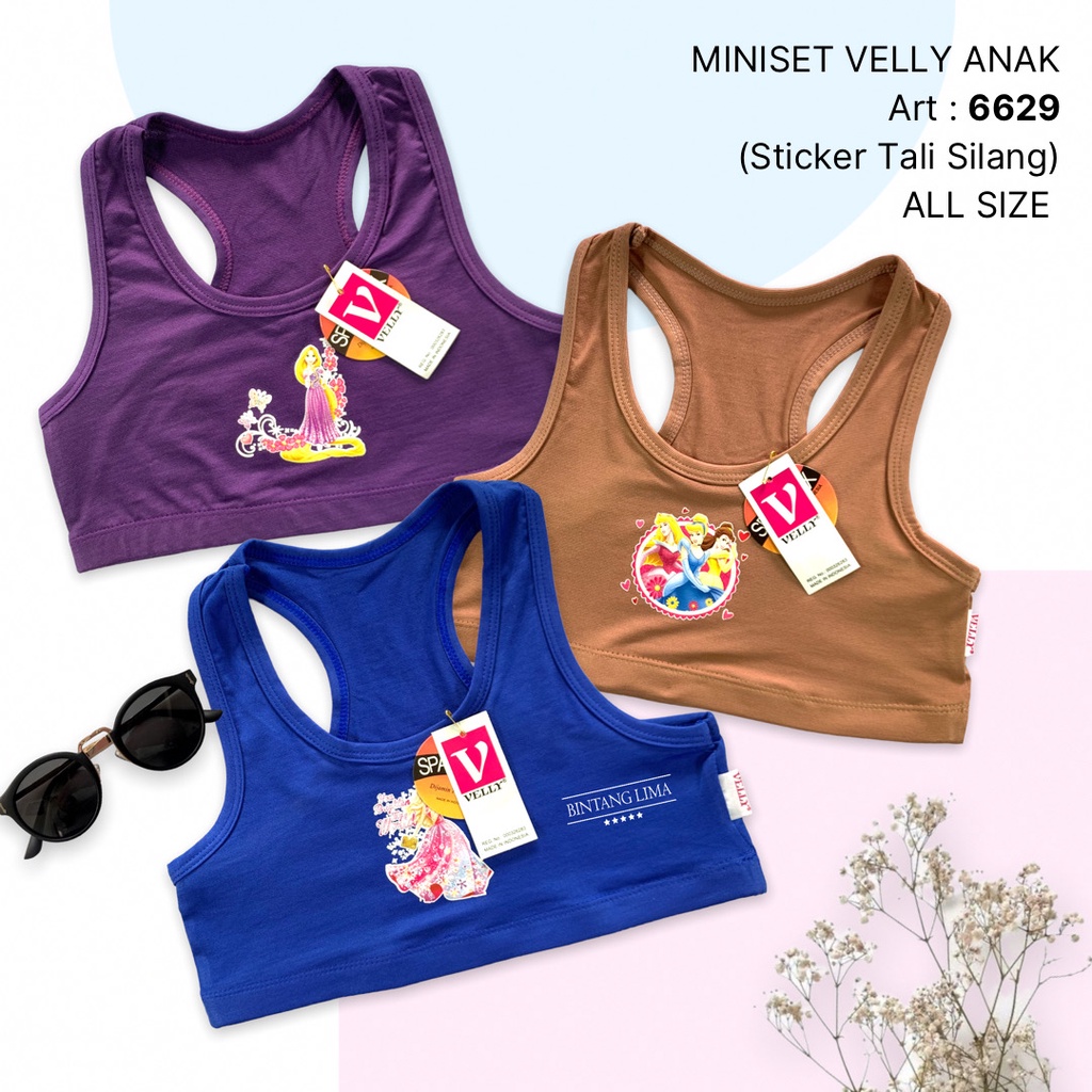Jual Miniset Remaja Velly Tali Silang Sticker | Pakaian Dalam Anak ...
