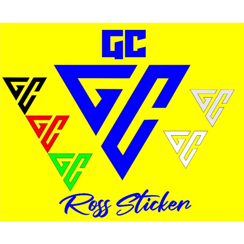 Jual custom sticker cutting logo GC, cutting sticker GC | Shopee Indonesia