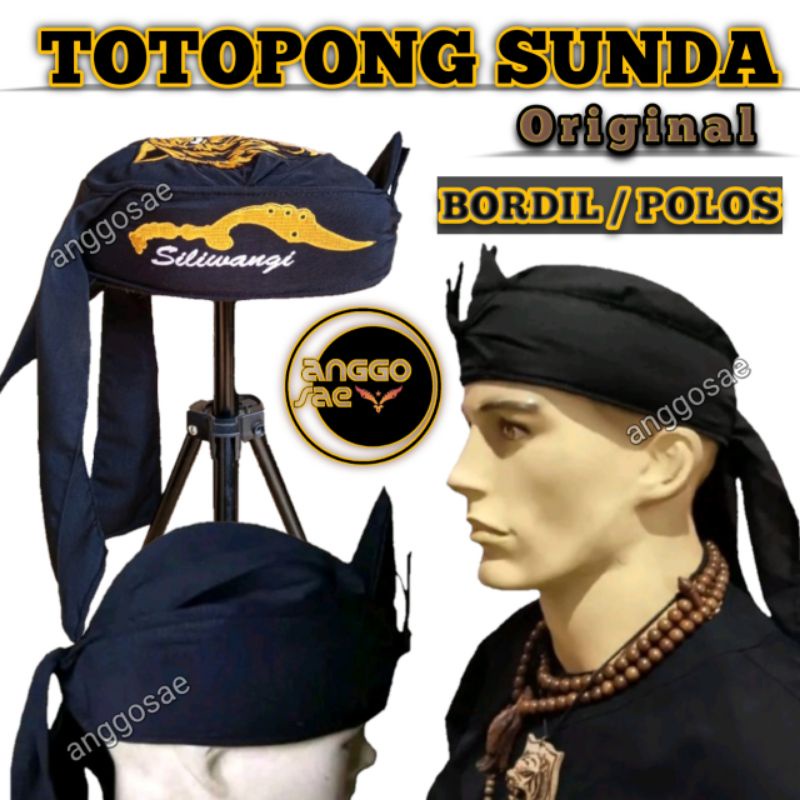 Jual TOTOPONG SUNDA PRIA DEWASA BORDIR / POLOS ORIGINAL BENDO SUNDA ...