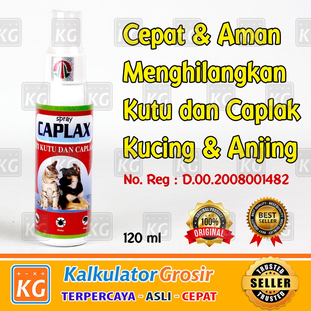 Jual CAPLAX spray 120 ml - Membasmi Caplak Anjing Dan Kutu Kucing Anti ...