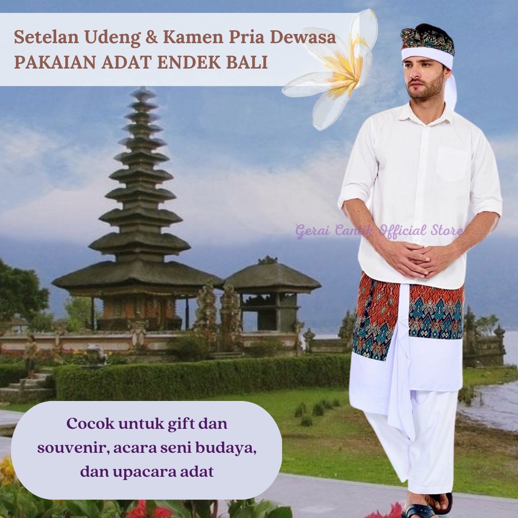 Jual SETELAN UDENG DAN KAMEN PRIA DEWASA SETENGAH JADI PAKAIAN ADAT ...