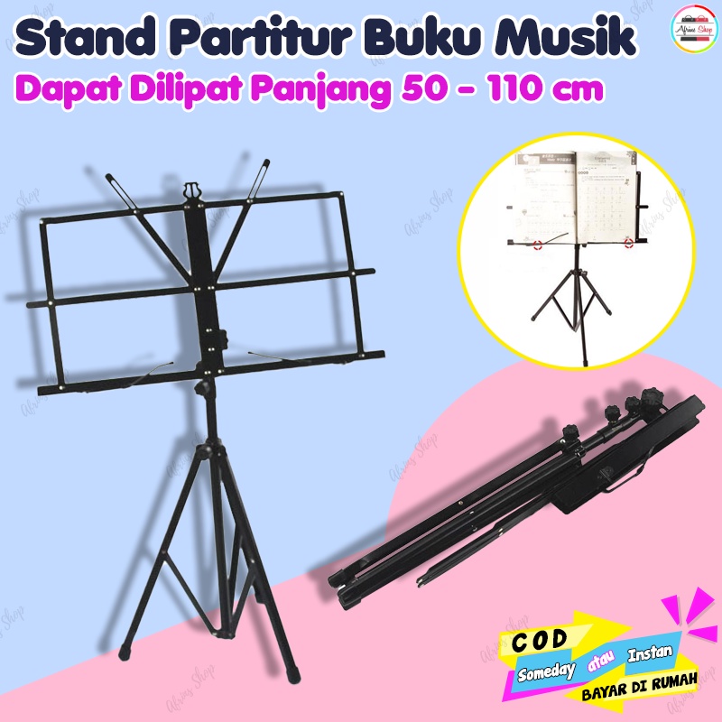 Jual Stand Partitur Musik Lipat Stand Partitur Buku Musik Portable ...