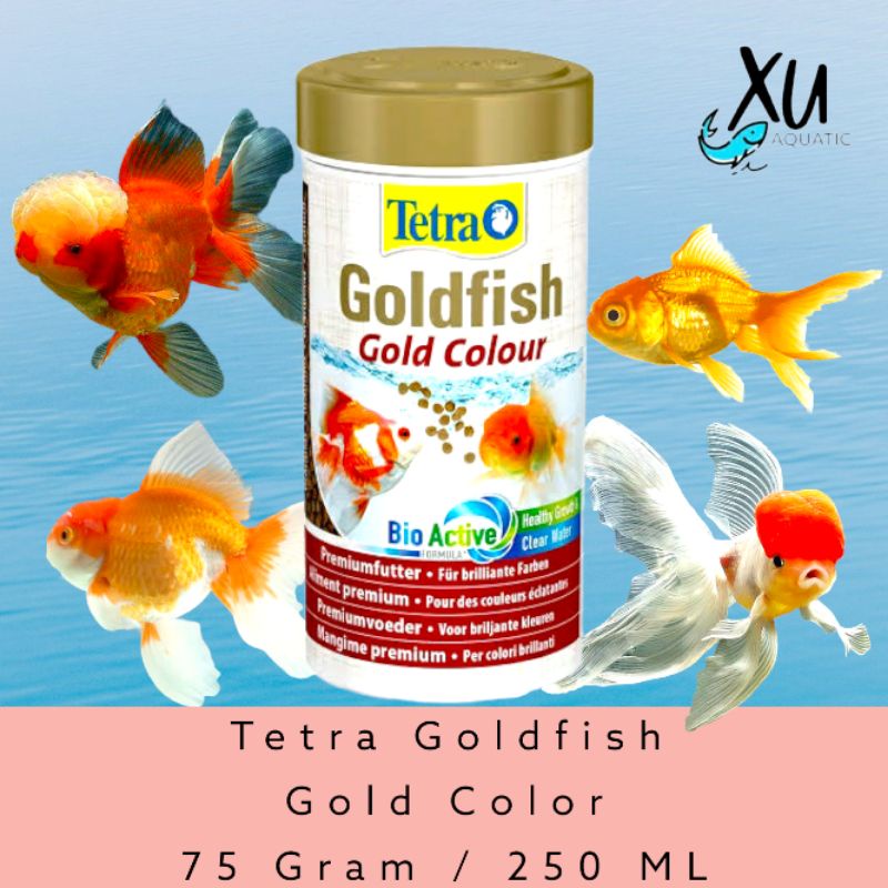 Jual TETRA GOLDFISH / GOLD FISH COLOR 75 GRAM / 250 ML PRLET PAKAN IKAN ...