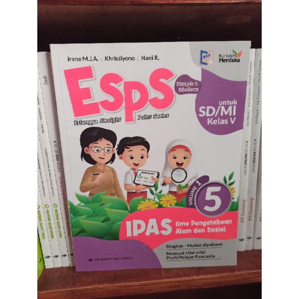 Jual BUKU ESPS IPAS KELAS 5 SD VOLUME 1 ERLANGGA KURIKULUM MERDEKA | Shopee Indonesia