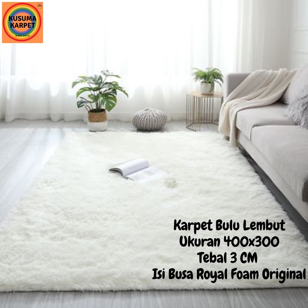 Jual Karpet Bulu Rasfur Lembut Ukuran 400x300 Tebal 3 CM (ALAS BINTIK ...