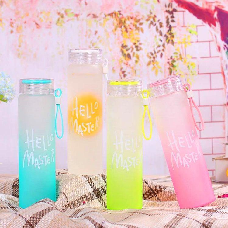 Jual BOTOL MINUM KACA HELLO MASTER 450 ML | Shopee Indonesia