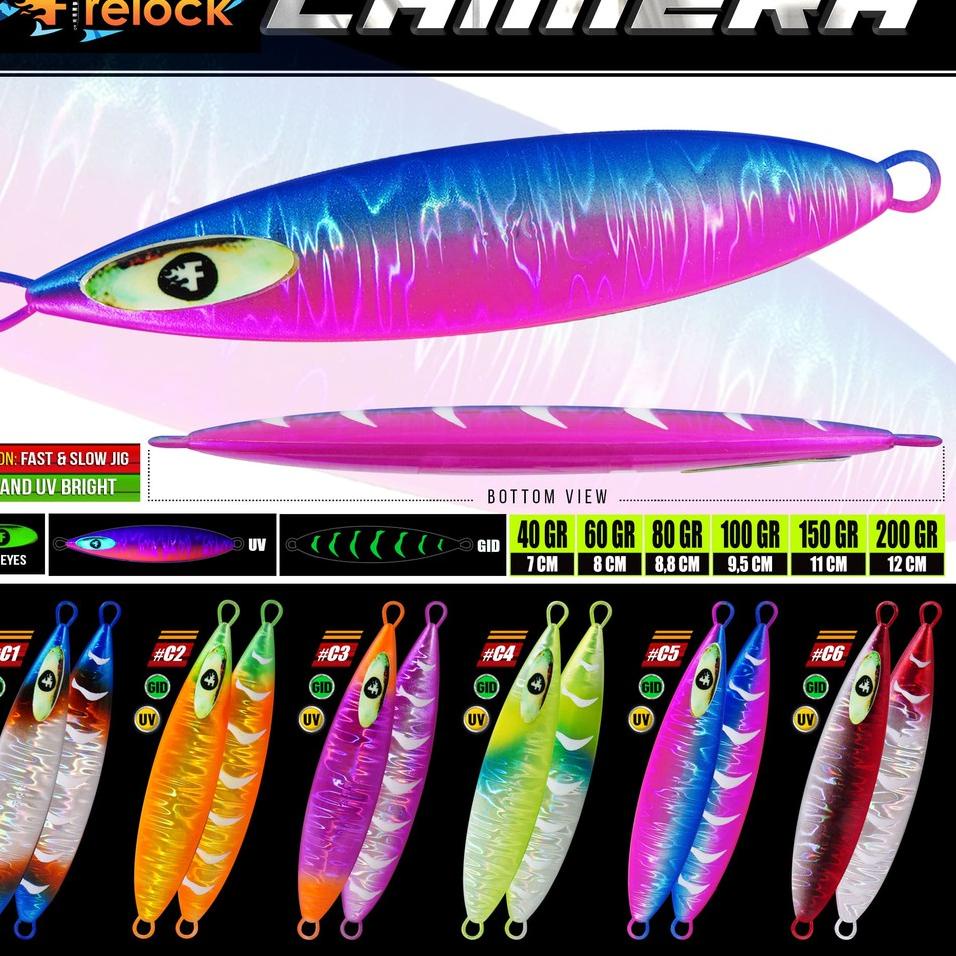 Jual Super Kualitas UMPAN PANCING metal jig FIRELOCK CHIMERA 40 | 60 | 80 | 100 | 150 | 200 GRAM ...