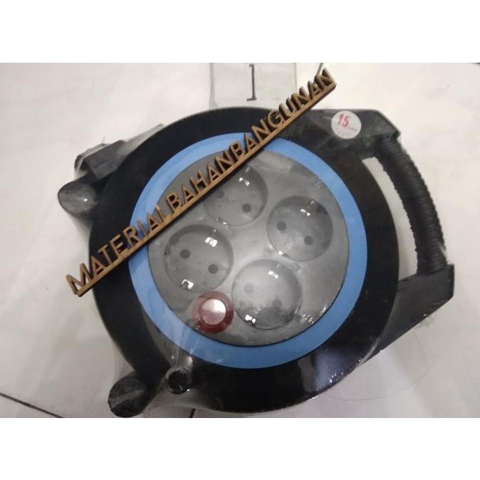 Jual kabel roll 15 meter 4 lubang kabel listrik colokan 4 lubang ...