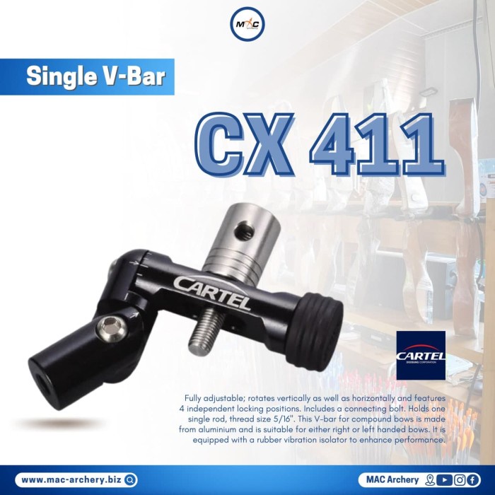 Jual Cartel Maxion TX V-Bar stabilizer panahan for recurve/compound ...