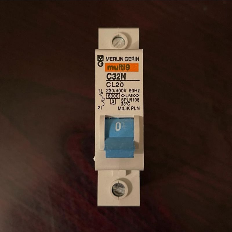 Jual MCB MG Biru 20A 1 Phase 20 Ampere Merlin Gerin | Shopee Indonesia