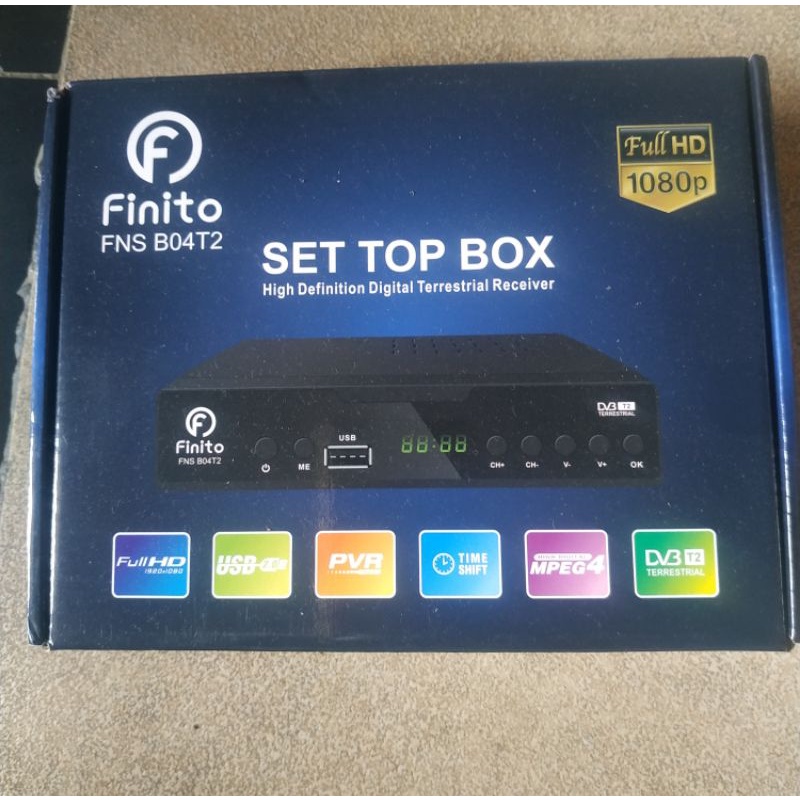 Jual STB Finito Receiver TV DIGITAL Set Top Box DVB T2 Tuner | Shopee ...