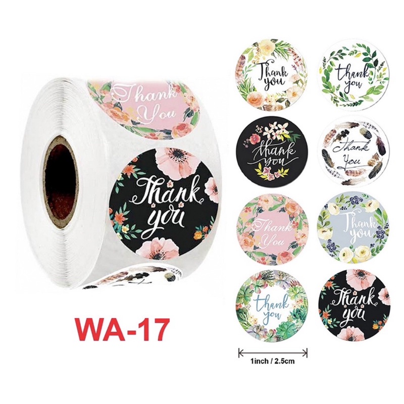 Jual Sticker Thank You - Stiker Terima Kasih - Self adhsive Label ...