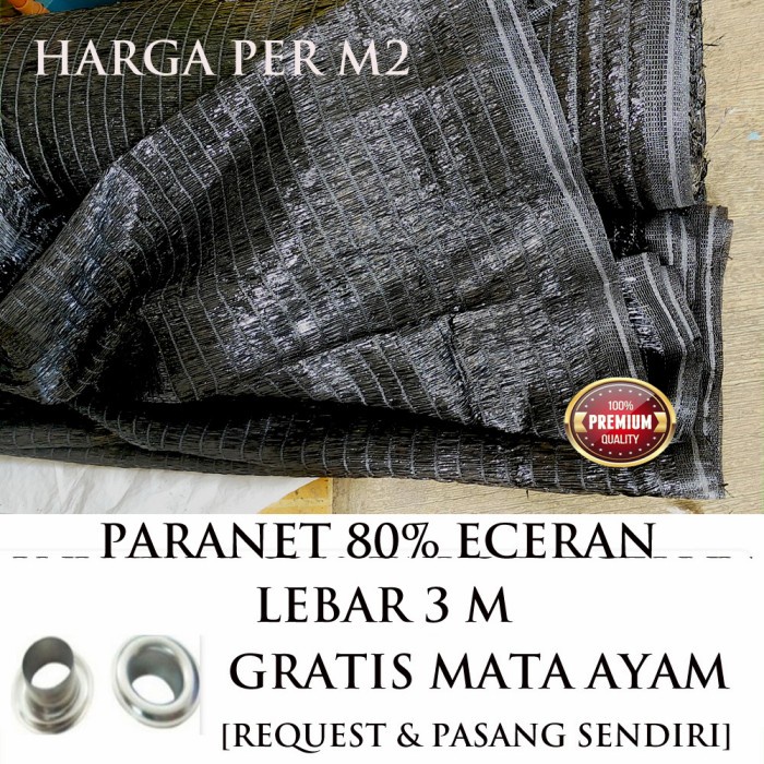 Jual [Ready] Paranet 80% Meteran / Shading Net Agronet / Jaring Tanaman ...
