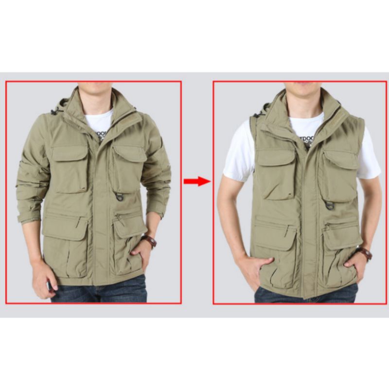 Jual jaket rompi 2 in 1 | Shopee Indonesia