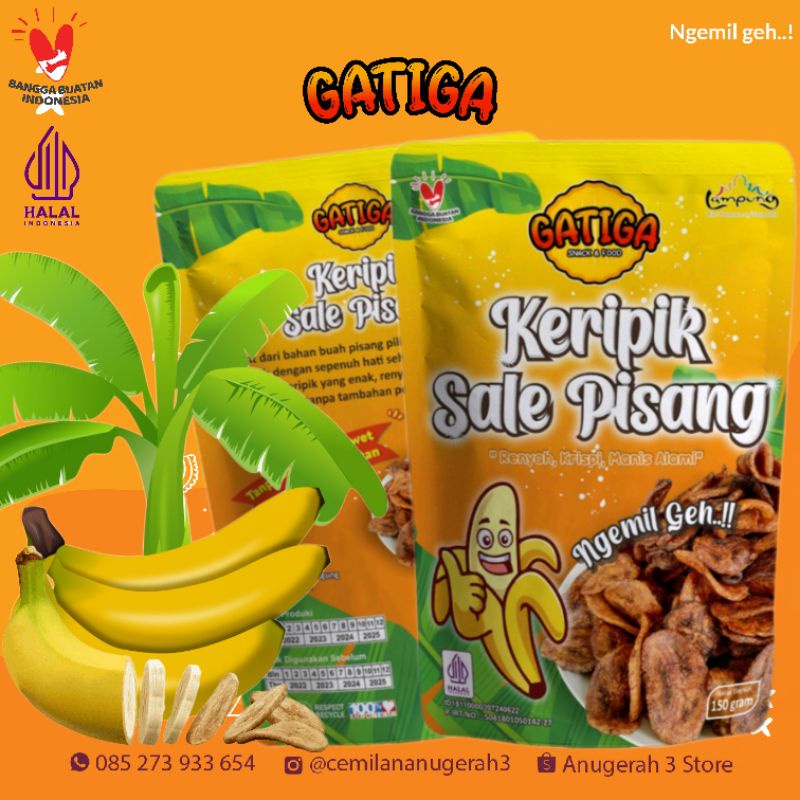 Jual Gatiga Keripik Sale Pisang Madu, Keripik Pisang Matang Keripik ...