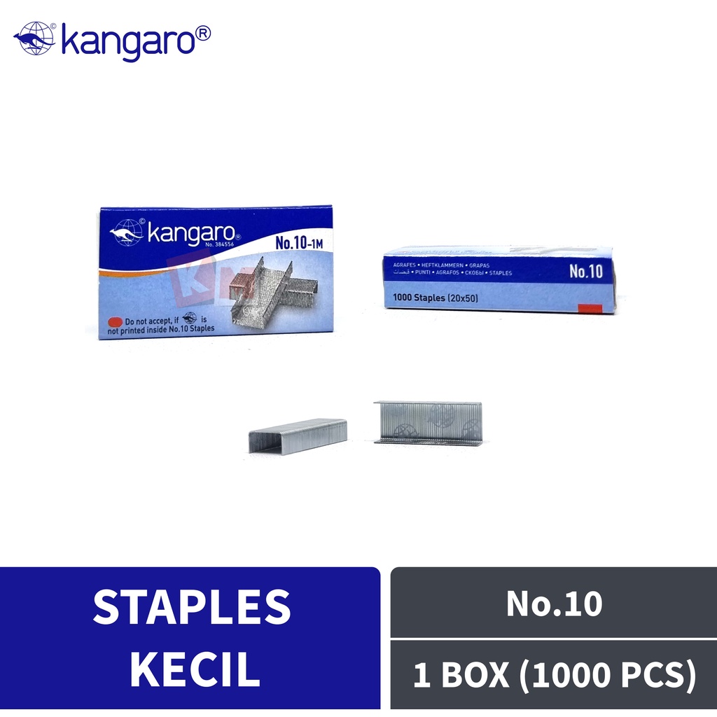 Jual Isi Refill Stapler / Staples Kecil Kangaro No.10 | Shopee Indonesia