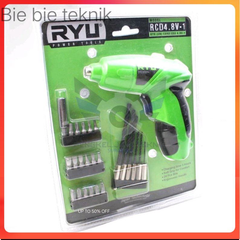 Jual mesin bor baterai mini RYU /charge mini 4.8v RCD 4.8-1 . Bie bie ...