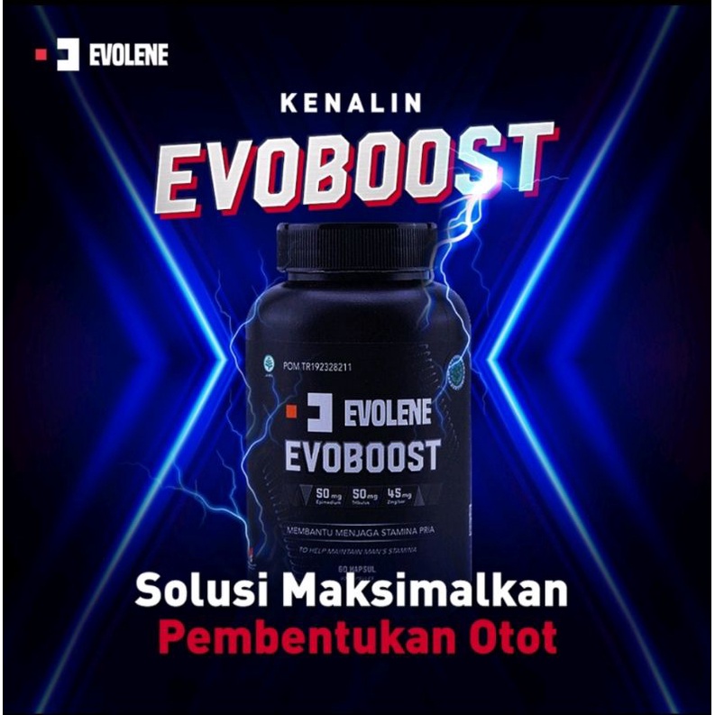 Jual Evoboost Evolene kapsul pembentuk otot . isi 60 kapsul. BPOM HALAL MUI | Shopee Indonesia