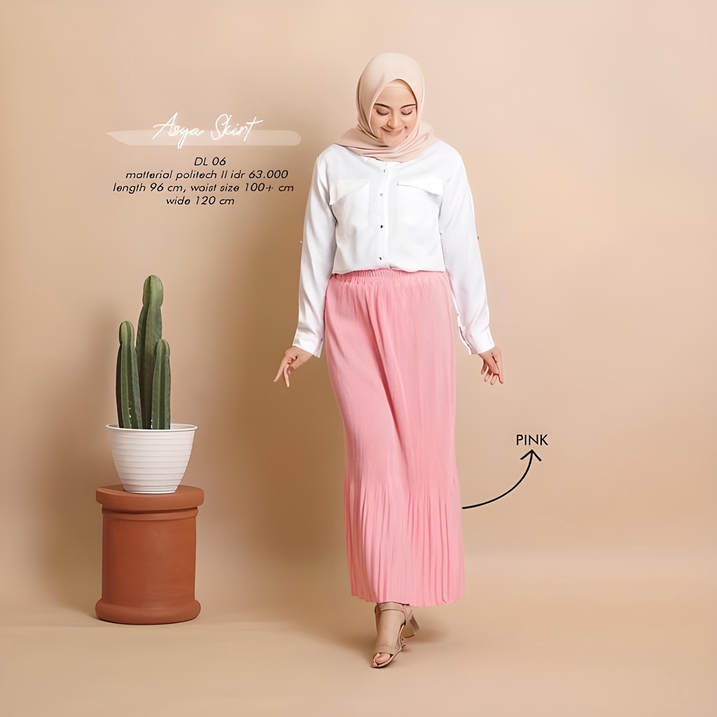 Jual (COD) Iwearlure - Rok Plisket Premium Kekinian Lidi Cabang Bawahan ...