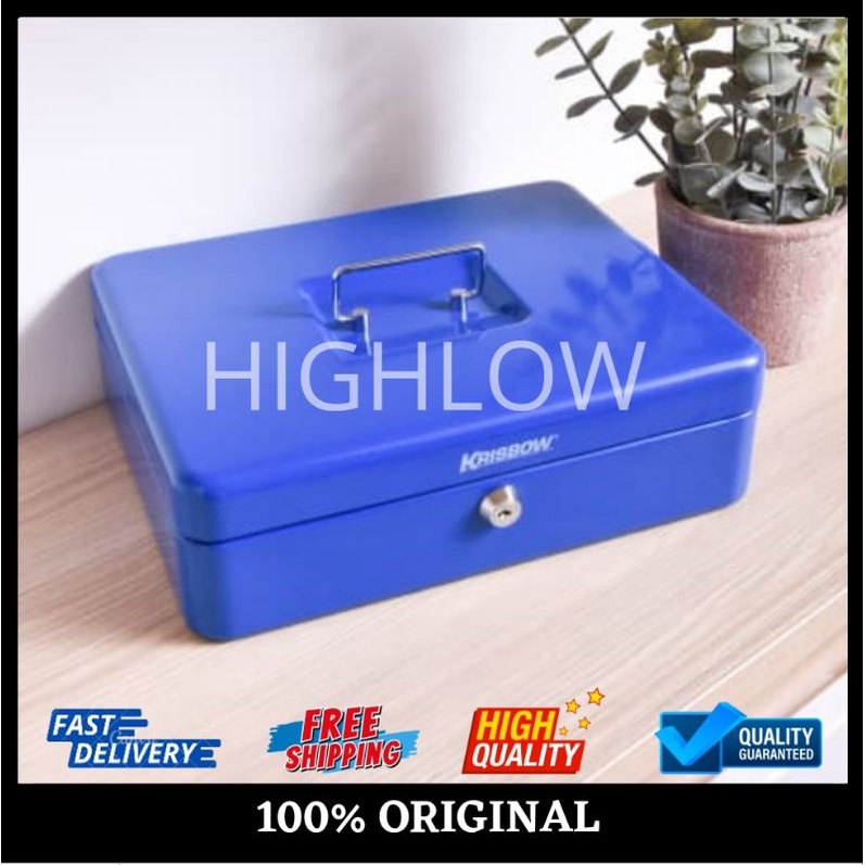 Jual Krisbow Cash Box 30 cm deposit box brankas mini | Shopee Indonesia