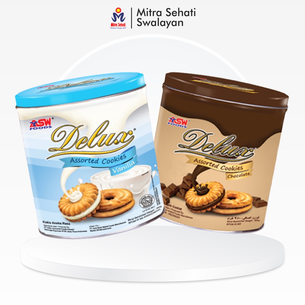 Jual ASW Deluxe Assorted Cookies COKLAT, VANILA 350gr - Mitra Sehati ...