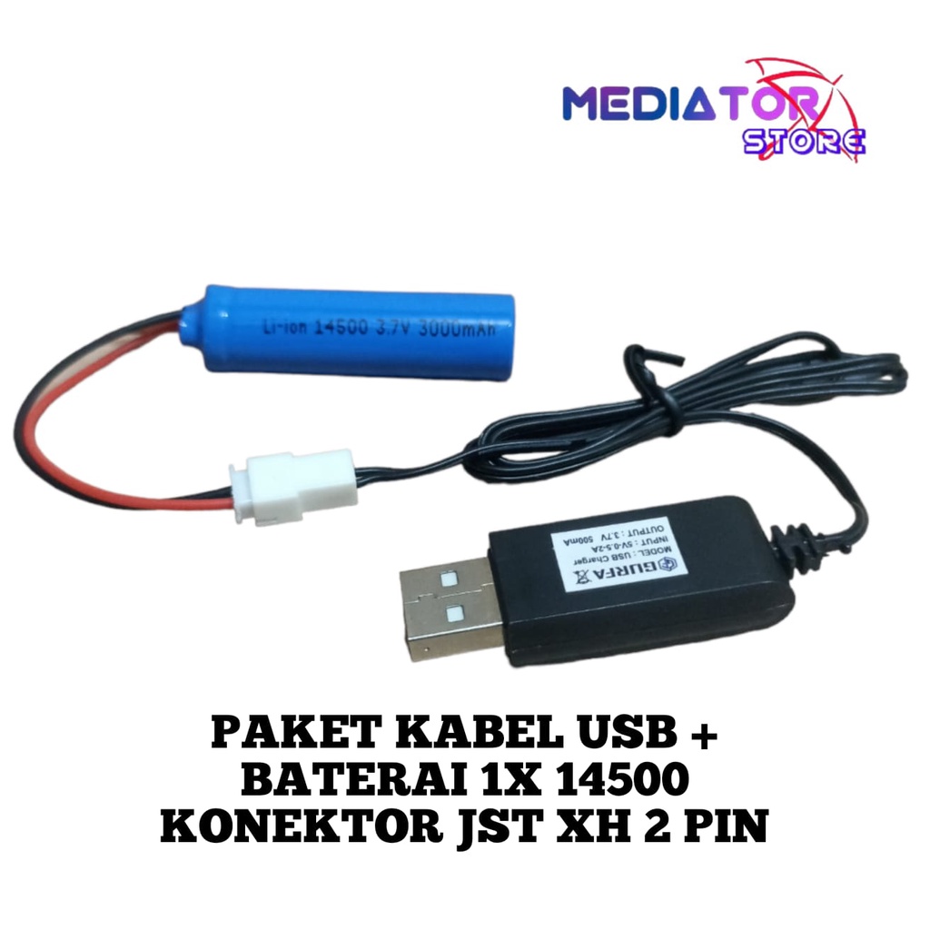 Jual Paket Kabel USB + Baterai Mainan Anak / RC/ Speaker & Elektronik ...