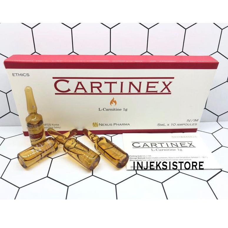 Jual [8766] Box CARTINEX ampul suntik Lcarnitin lcarn lcarlene 1g ...