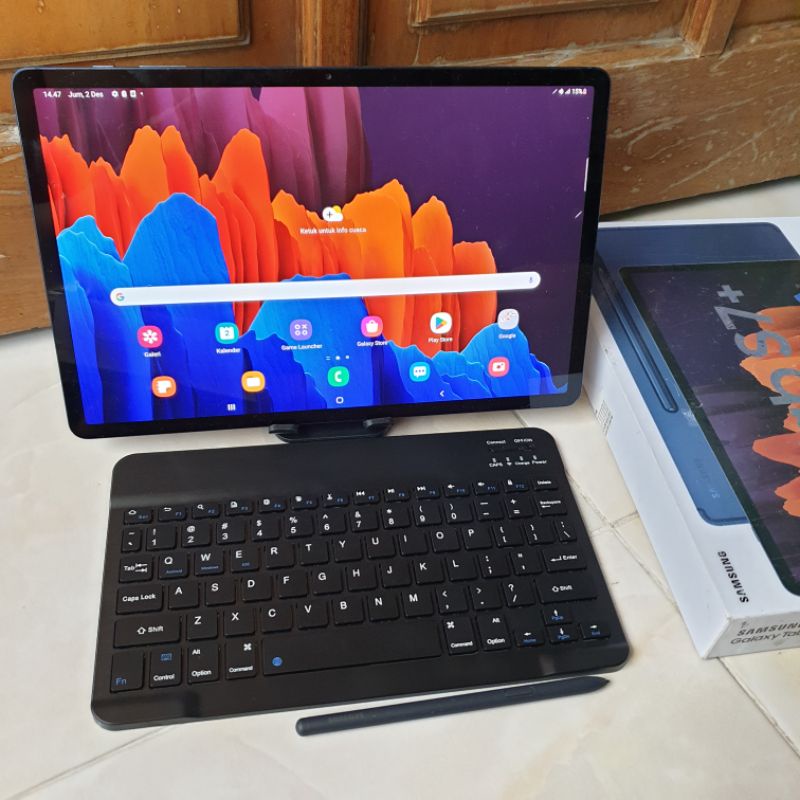Jual Samsung Tab S7+ S7 plus T975 8/256 Ram 8gb internal 256gb mulus dan lengkap | Shopee Indonesia