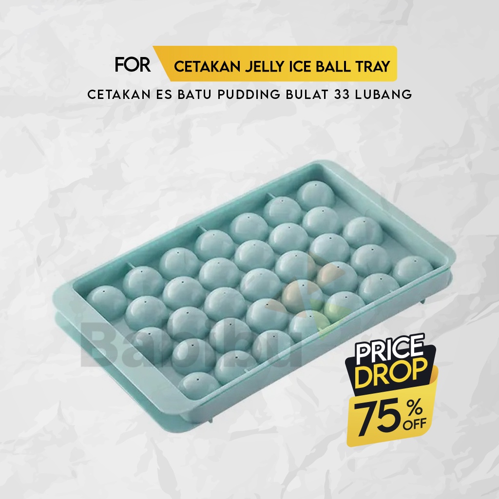 Jual Cetakan Jelly Ice Ball Tray Cetakan Es Batu Pudding Bulat 33 ...