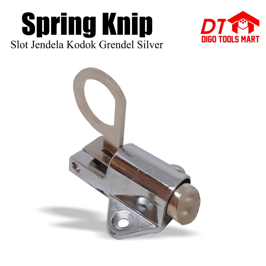 Jual Spring Knip Slot Jendela Kodok Grendel Silver | Shopee Indonesia