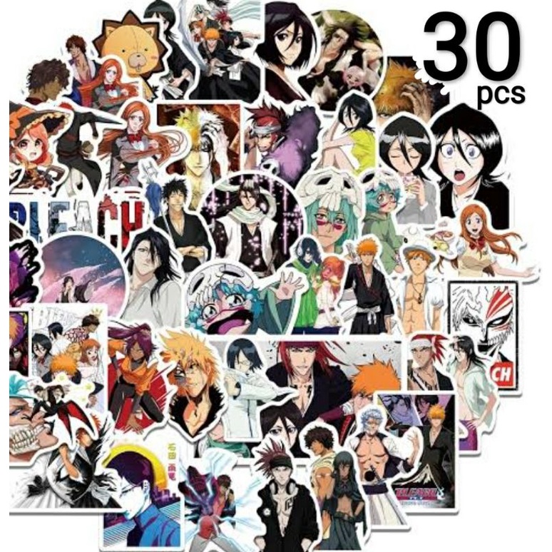 Jual Stiker Bleach Anime sticker pack 30pcs Rukia Kuchiki Ichigo ...