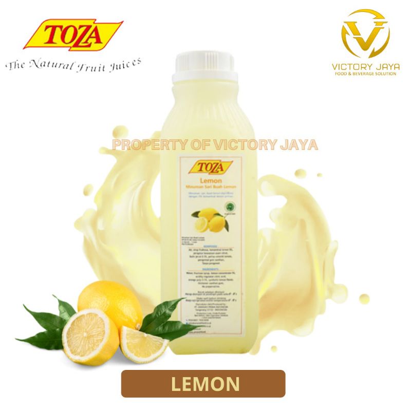 Jual Toza juice lemon 1 liter / juice konsentrat / jus konsentrat hotel ...