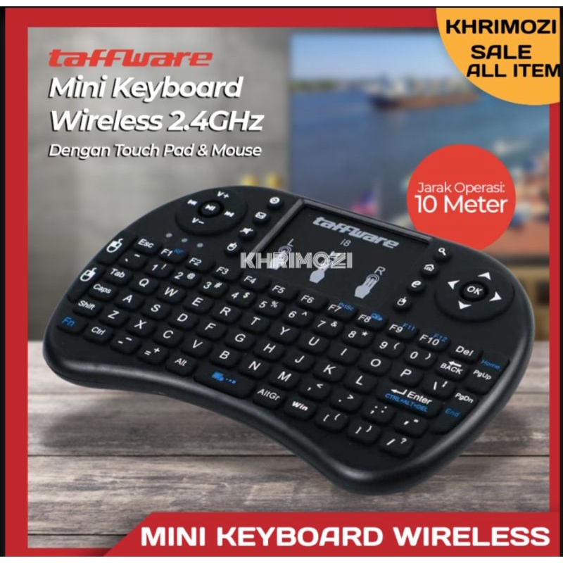 Jual Mini keyboard wireless 24 Ghz dgn Touchpad dan Mouse | Shopee ...