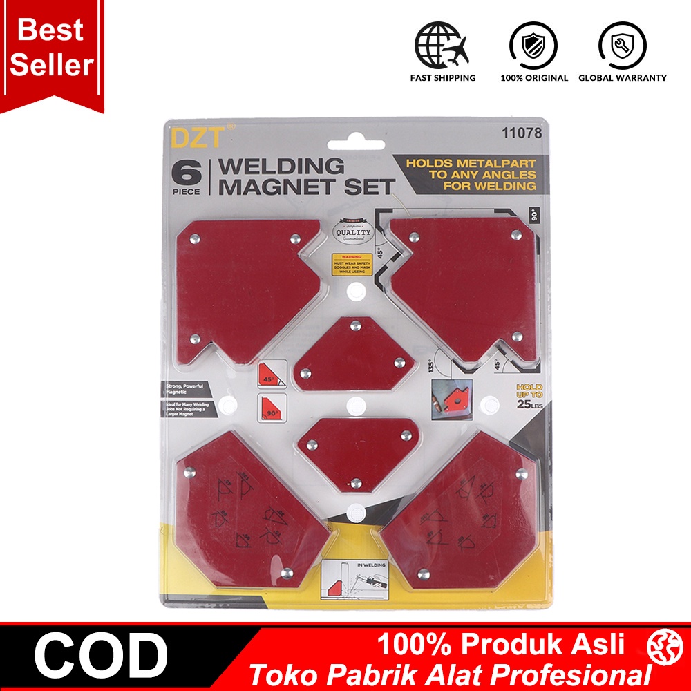 Jual TERMURAH KDK Siku las magnet set 6 pcs Magnetic Welding Holder ...