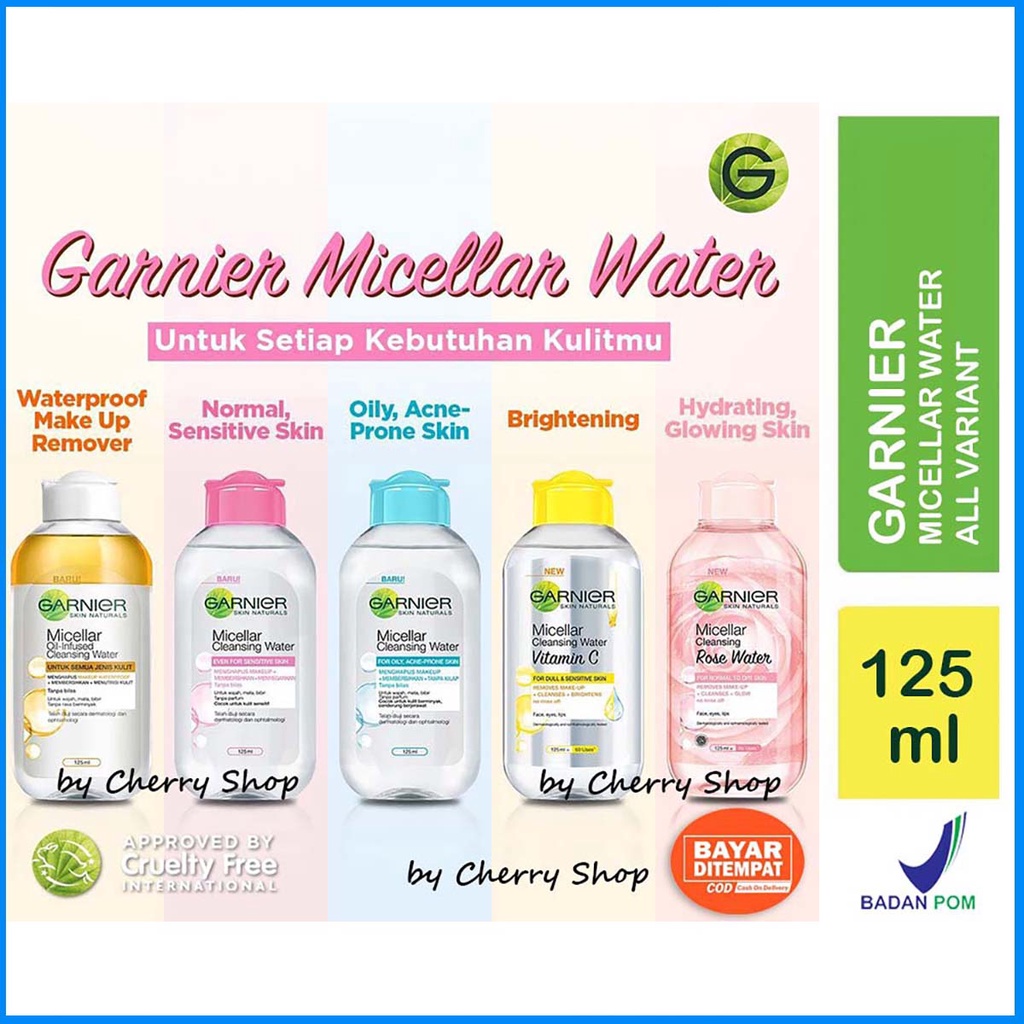 Jual [READY BLUE SALICYLIC ] [125ML] BPOM] Garnier Micellar Water 125ml ...