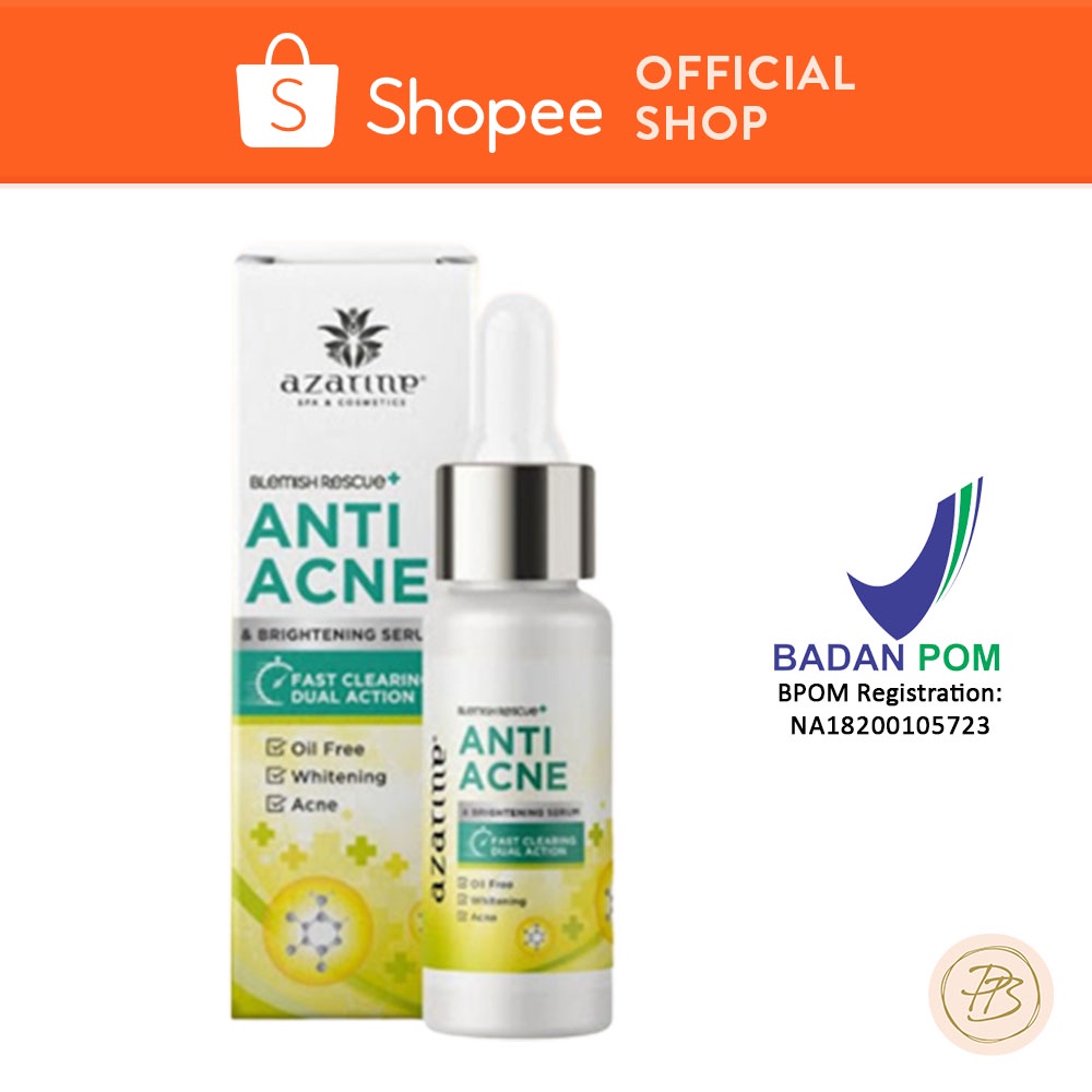 Jual Azarine Anti Acne & Brightening Serum - 20ml | Shopee Indonesia