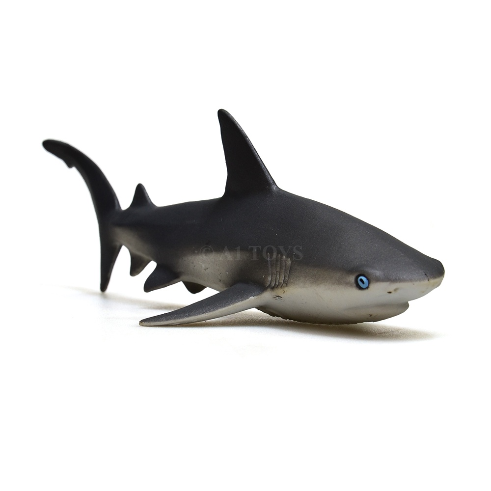Jual Mainan miniatur ikan Hiu Karang Abu Grey Reef Shark Safari 15 cm ...