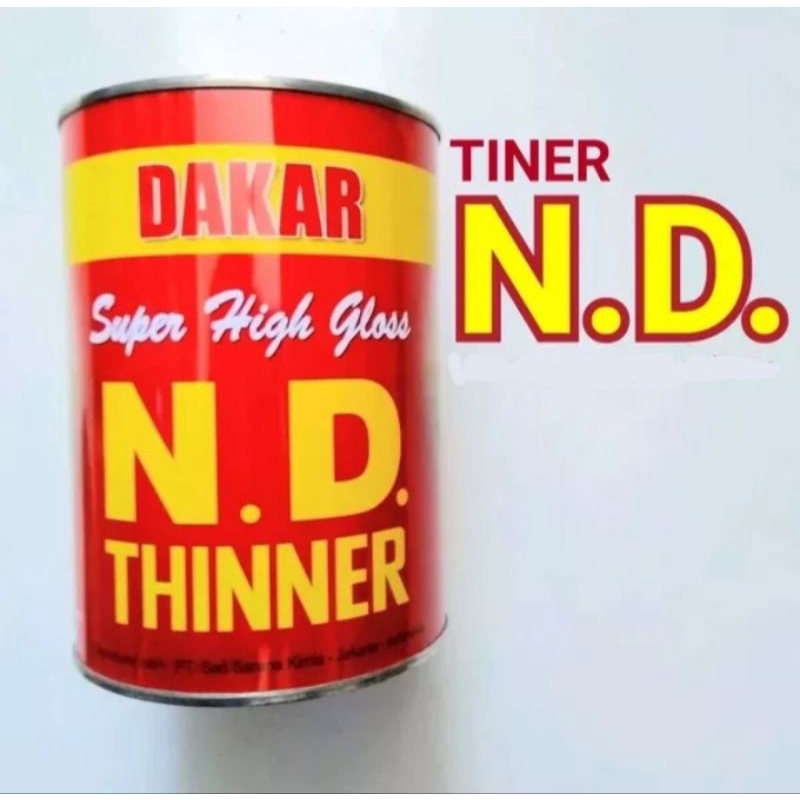 Jual Tiner DAKAR ND Merah 1Liter Remover Thinner Tinner Pengencer Campuran Epoxy Cat | Shopee ...